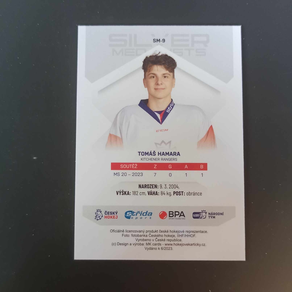 Tomáš Hamara 2023 MK Silver Medalists - Promo ražba | Hokejové kartičky
