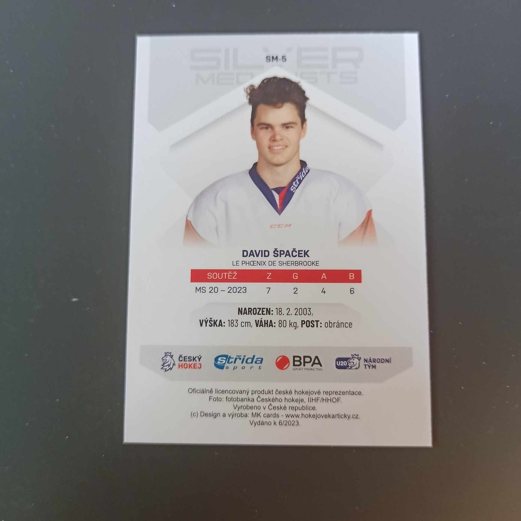David Špaček 2023 MK Silver Medalists - Promo ražba | Hokejové kartičky