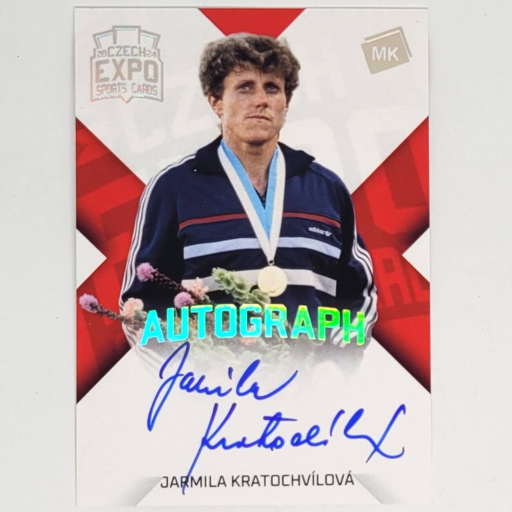 Jarmila Kratochvílová 2024 MK EXPO Pardubice Autograph Silver Rainbow ...