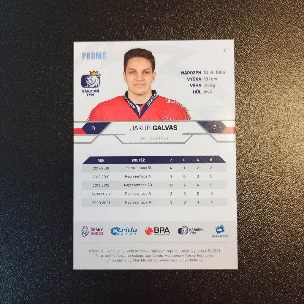 Jakub Galvas 2021 MK PROMO | Hokejové kartičky